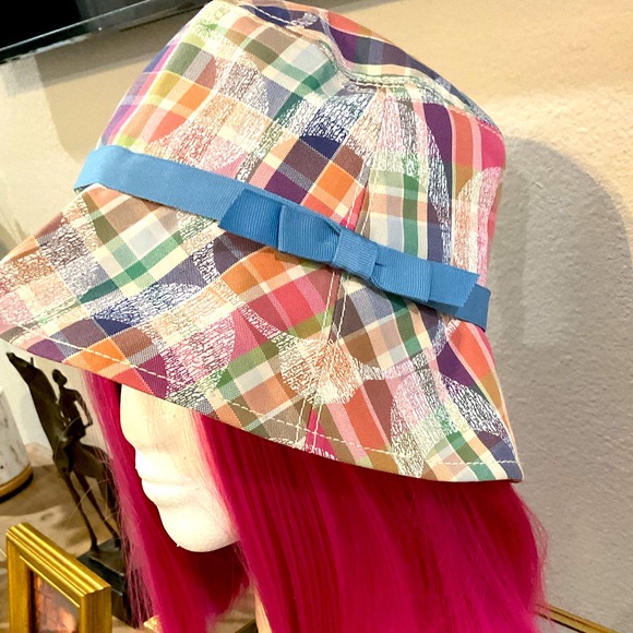 Coach | Accessories | Coach Poppy Daisy Madras Plaid Bucket Hat | Poshmark
